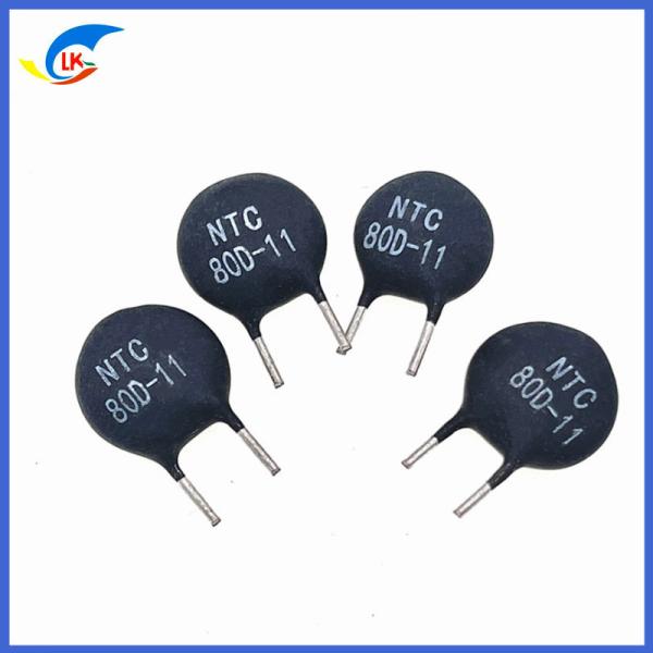 Quality 80 Ohm 1.2A  NTC Negative Temp Coefficient Thermistor 11mm 80D-11 Inrush Current Suppressing for sale