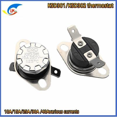 China Ksd301 Series Jump Type Thermostat Temperature Control Switch 250V 10A 16A 30A for sale