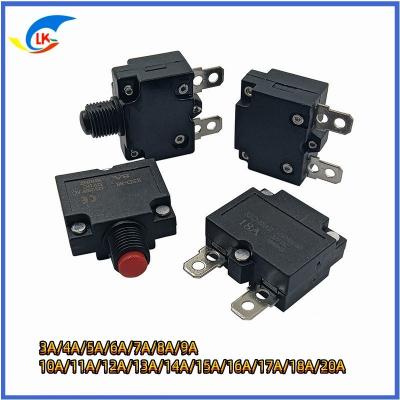 China Protector de sobrecarga de reinicialização manual Comutador de proteção contra sobrecarga de corrente 3~20A Tipo de inserção à venda