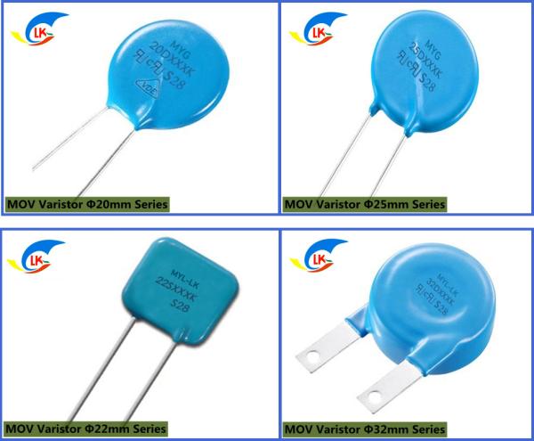 Quality Small Size MOV Metal Oxide Varistor 32mm 510V Series Fast response time for sale