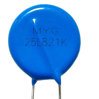 Cina OEM MOV Metal Oxide Varistor 25mm AC550V DC745V Dispositivo di protezione per la limitazione della tensione in vendita