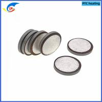 China Round 14mm Diameter PTC Thermistor Heating Element Chip 2.2 Ohm 12V 80 Degrees for sale