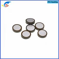 China 8mm Thick Siliver Electrode Chip Type PTC Thermistor 50 Ohm Round Shape for sale