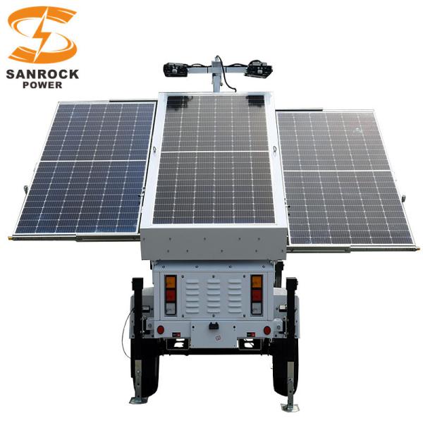 Quality Monocrystalline Solar Hybrid Light Tower Trailer Light Tower Charging Time 7 for sale