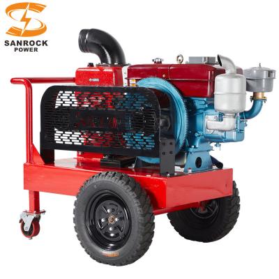 China Single Cylinder Diesel Engine Water Pump Set Agricultural Irrigation Pump Easy Start for sale