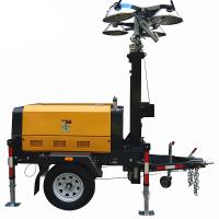 China Construction Light Tower Diesel Generator Illumination System Portable Light Tower for sale