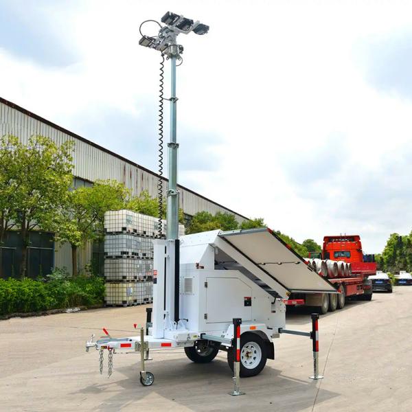 Quality Solar Light Tower Working Temperature -20℃-50℃ Emergency Light Tower LED Light for sale