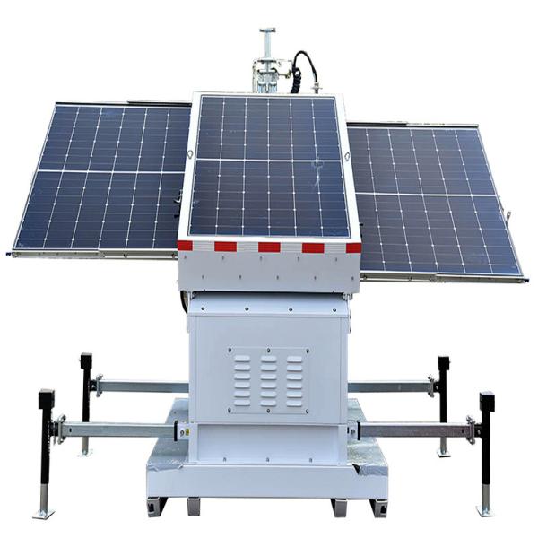 Quality Portable Solar Light Tower Surveillance Tower Lighting Mining Operations Mobile Lighting Tower for sale