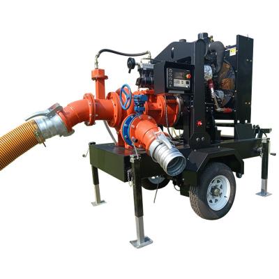 China Self Priming Pump Portable Trash Water Pump High Performance Diesel Engine Pump Set for sale