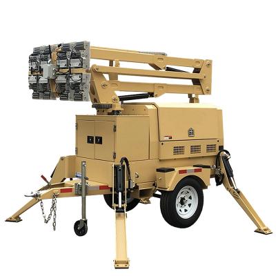 China Trailer Mounted Light Towers Frequency 50/60HZ Construction Portable Light Tower for sale