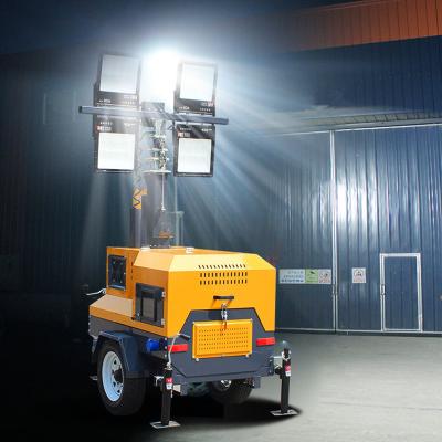 China Towable Light Tower Mining Operations Generator Light Tower Diesel Light Tower  Price for sale