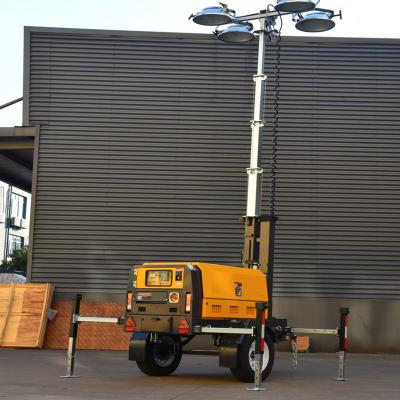 China Towable Light Tower Mining Operations Generator Light Tower Diesel Light Tower  Price for sale