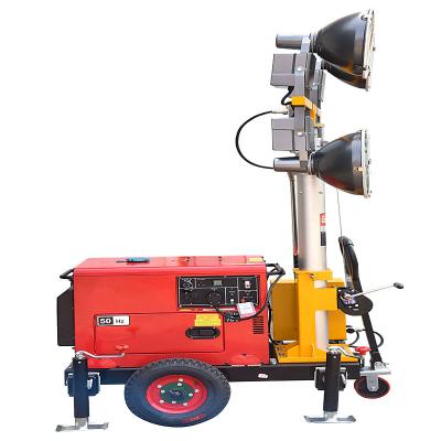 China Towable Light Tower Mining Operations Generator Light Tower Diesel Light Tower  Price for sale