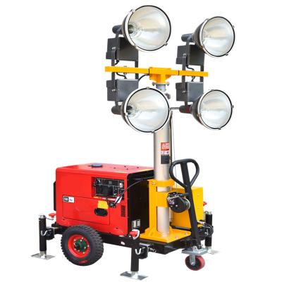 China Towable Light Tower Mining Operations Generator Light Tower Diesel Light Tower  Price for sale