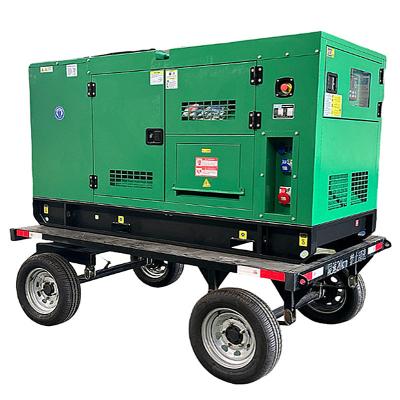 Cina Generatore diesel super silenzioso Set generatore diesel 200kva trailer montato generatore diesel Doosan in vendita