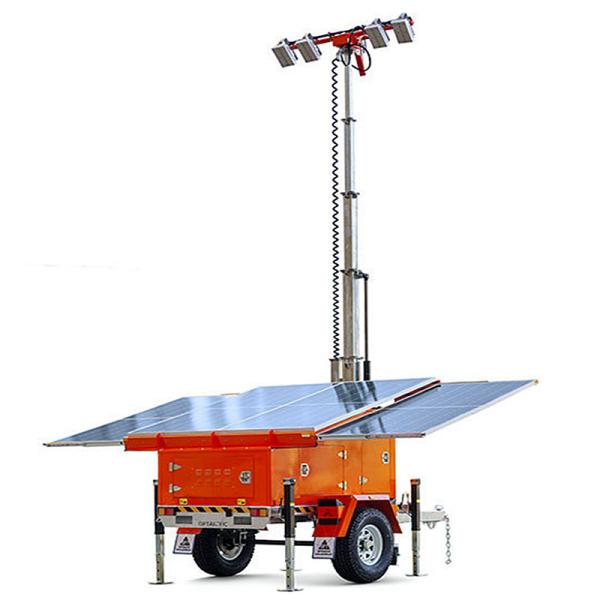 Quality Solar Lighting Towers Beam Angle 350° High Output Solar Lights Construction Sites Portable Solar Light Tower for sale