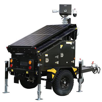 China Portable Solar Light Tower Remote Connectivity 4G/5G Outdoor Light Tower Solar LED Lighting Tower for sale