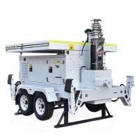 China Solar Light Tower Working Temperature -20℃-60℃ Mobile Lighting Tower Hydraulic Light Tower for sale