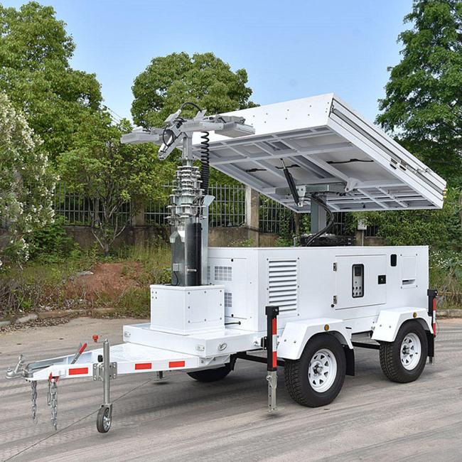 Portable Solar Light Tower Construction Light Tower Running Time 19.2 ...