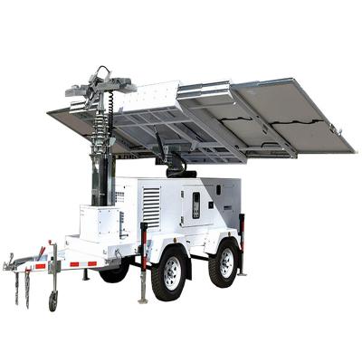 China Zero Emissions Solar Light Tower Extendable Mast Generator Light Trailer Portable Industrial Light Towers for sale
