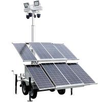 China Automatic Lifting Mast Solar Light Tower Durable Using Portable Generator Light Tower for sale