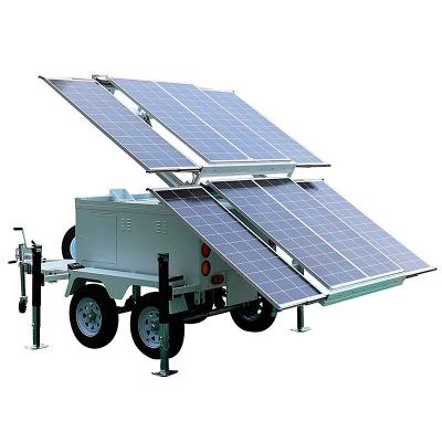 China Portable Solar Light Tower Construction Sites Towable Light Tower  6 - 9 meters Telescopic Light Tower for sale