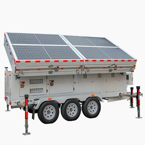 Quality Portable Solar Light Tower Work Time 19 Hours Lighting Tower Mining High Intensity Illumination Solar Light Tower Manufacturer for sale