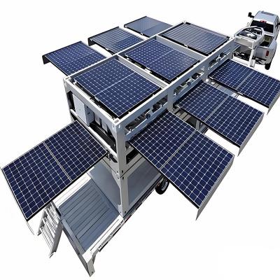 China Cheap Affordable Solar Light Tower Large Scale Infrastructure Projects Mobile Solar Light Tower for sale