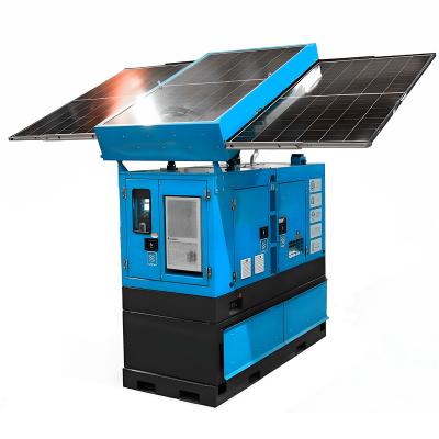 China Portable Solar Panel Generator 24-Hour Uninterrupted Power Supply Emergency Diesel Engine Generator Set for sale