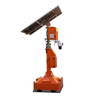 China Renewable Solar Energy Light Tower Surveillance Tower with CCTV Camera Mobile Solar Light Tower for sale