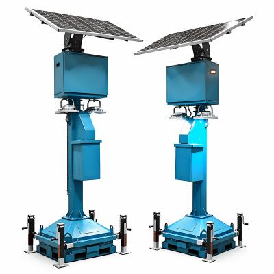 China Portable Solar Light Tower Generator Durable Battery Bank Robust Construction Makes Towable Light Tower for sale