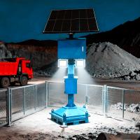 China Solar Panel Generator Light Tower Renewable Energy Use Automatic Lighting Mobile Solar Light Tower for sale