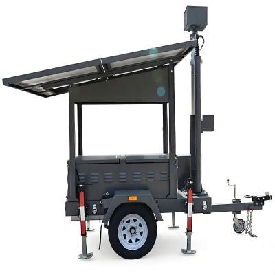China Eco Friendly Mobile Solar Lighting Tower Emergency Rescue Zero Noise Solar Light Tower Manufacturer for sale