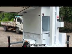 Trailer Mounted Light Towers Renewable Energy Solar Light Tower LED Mobile Light Tower