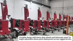 Industrial Mobile Solar Light Tower Surveillance Cameras Trailer Solar Light Tower Manufacturer