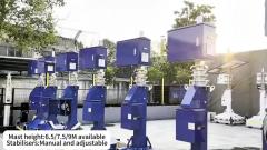 Zero-Emission Mobile Solar Light Tower Rapid Deployment Emergency Outdoor Solar Lighting Towers