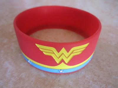 China wide silicone  bracelet logo debossed with filling color for sale