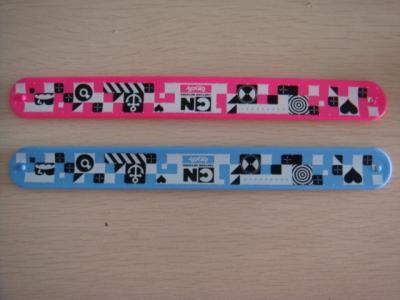 China cute silicone slap wristband for sale