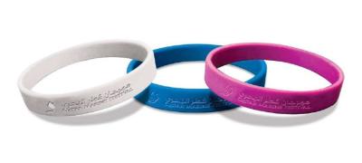 China logo debossed silicone bangle for sale