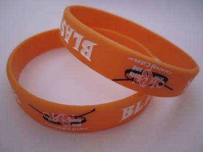 China print logo silicone bracelet for sale