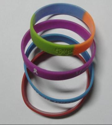 China subsection colors silicone wristbands for sale