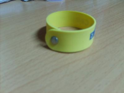 China pvc wristbands with button for sale