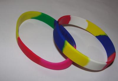 China custom made segmented  color silicone bands for sale