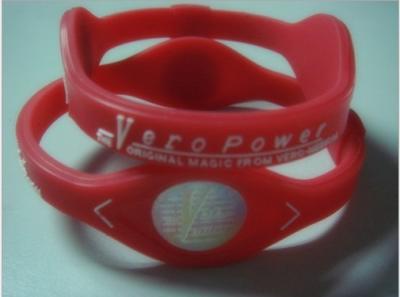 China silicone power wristband for sale