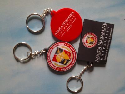 China printing logo soft PVC keychain for sale