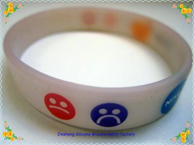 China printed disney  silicone bracelet bangles for sale