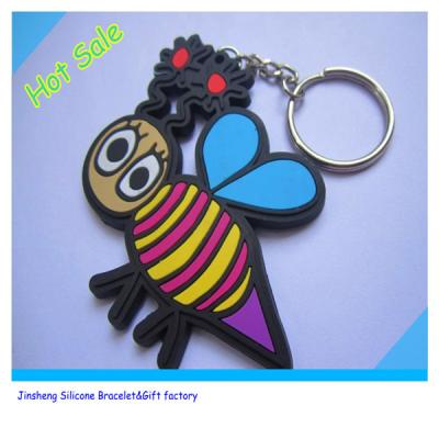 China custom cartoon soft PVC keychain for sale