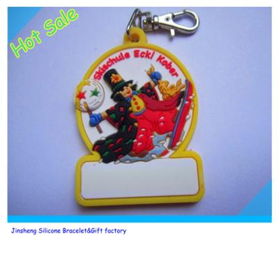 China fashion cartoon PVC keychain for sale