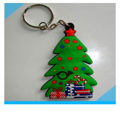 China novelty soft PVC keychain for christmas for sale
