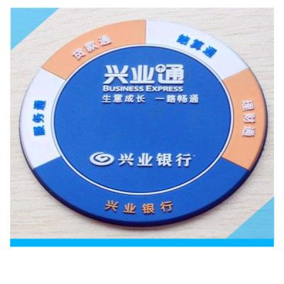 China factory custom logo pvc drink coaster for sale